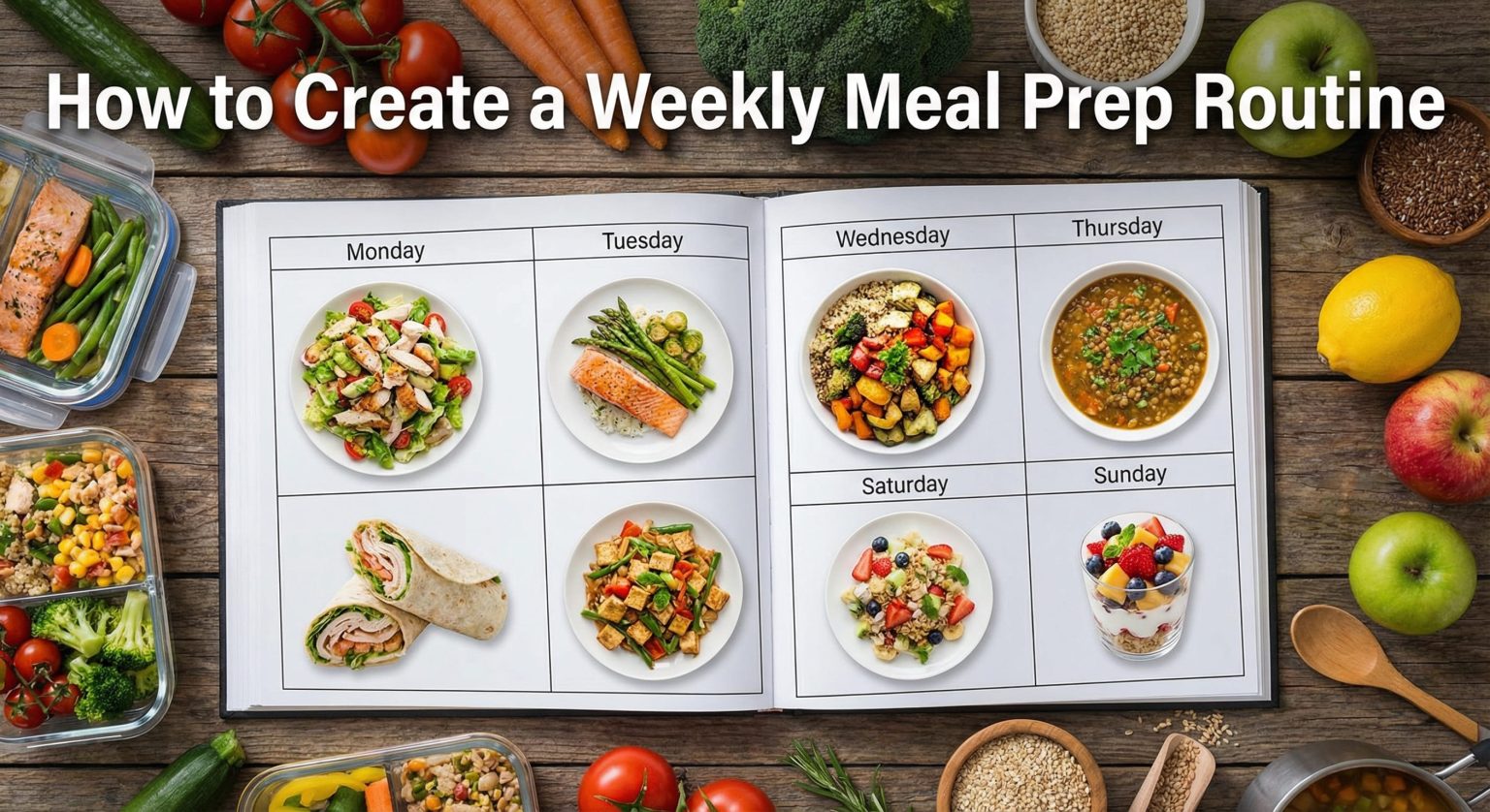 How to Create a Weekly Meal Prep Routine - The Healthy Eat