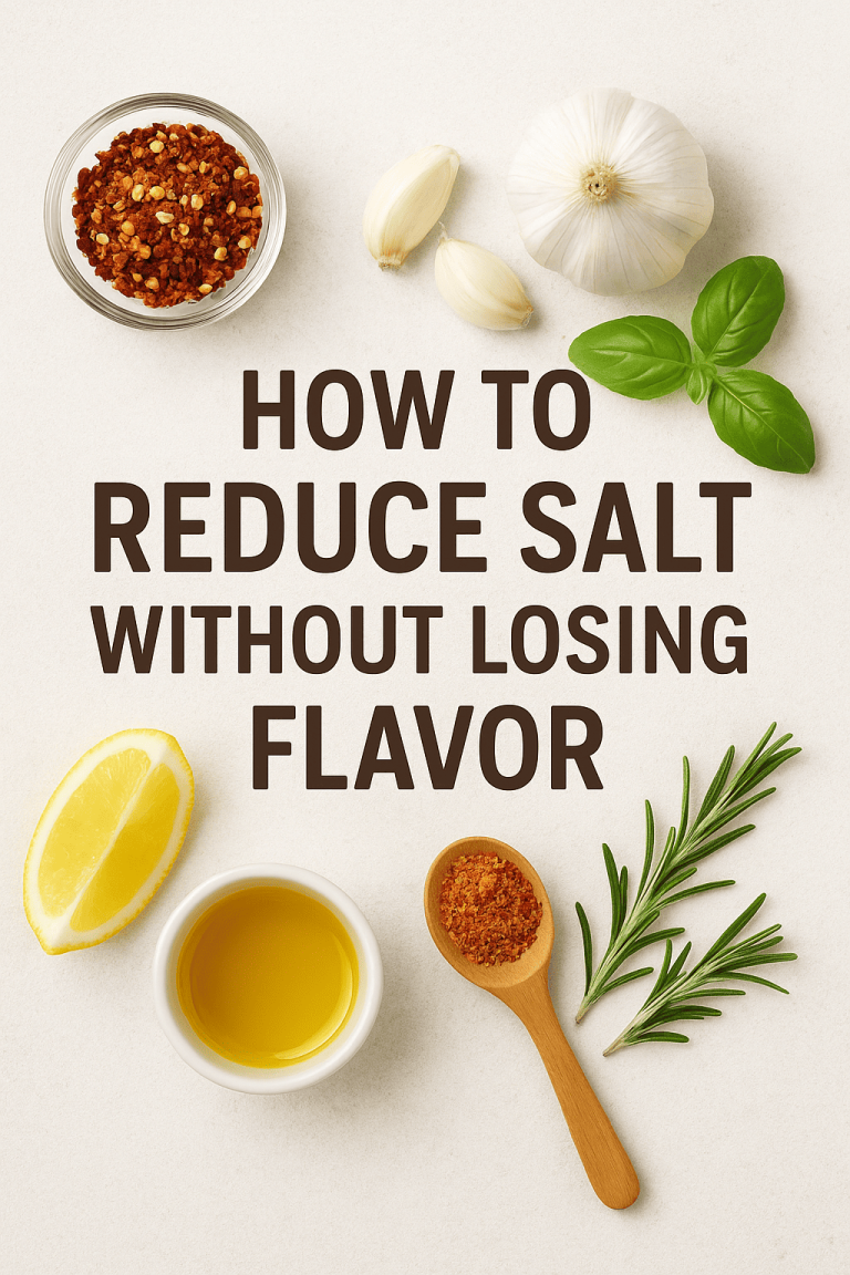 🧂 How to Reduce Salt Without Losing Flavor (Easy Kitchen Tips) - The ...